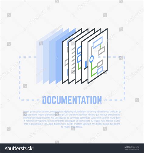 Documentation Copying Process Financial Papers Infographics Stock Vector Royalty Free