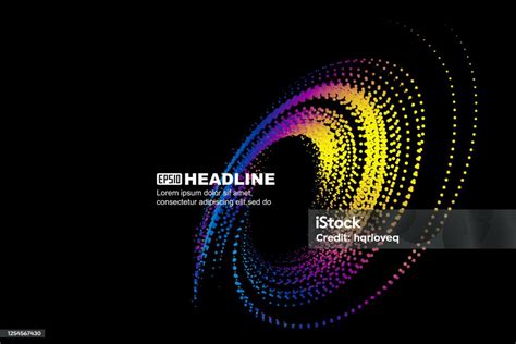 다채로운 동적 입자 우주 소용돌이 추상적 인 그래픽 텍스처 배경 개념에 대한 스톡 벡터 아트 및 기타 이미지 개념 개념과 주제 검은색 Istock
