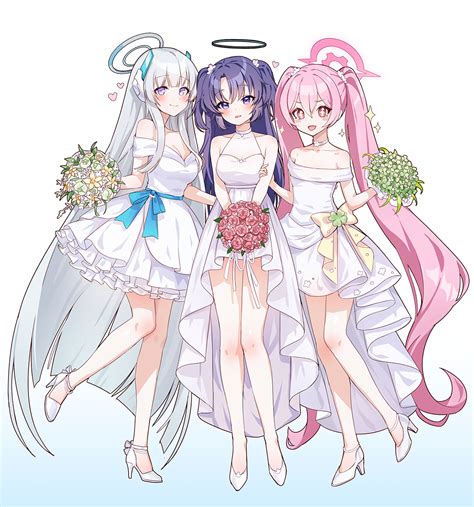Yuuka Noa And Koyuki Blue Archive Drawn By Picter Danbooru