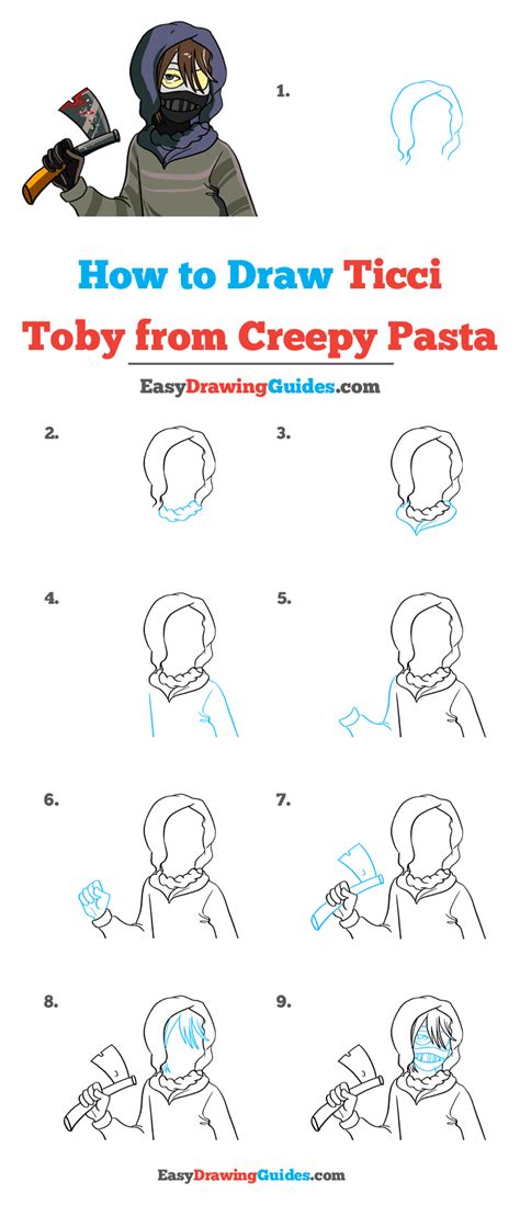 How To Draw Ticci Toby Step By Step Begin By Drawing Tobys Hood Books Free Pdf Epub Mobi