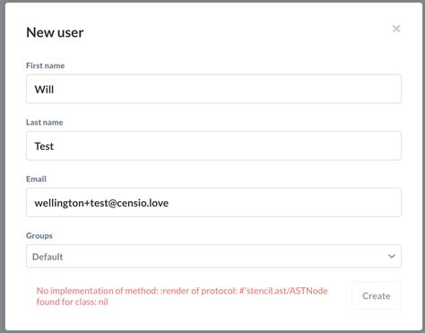 Can T Add A New User No Implementation Of Method Render Error Get Help Metabase Discussion