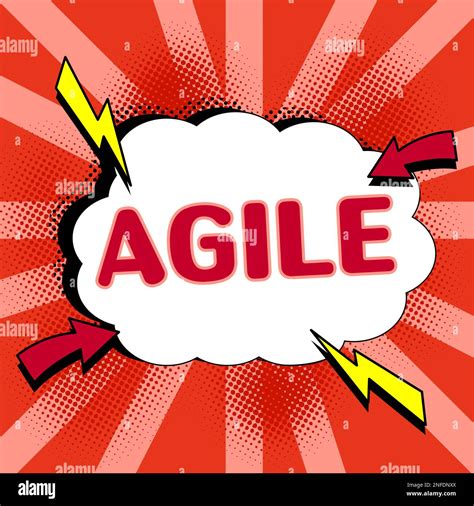 Conceptual Caption Agile Business Concept Particular Approach To Project Management That Is