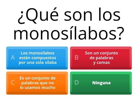 Tildacion De Monosilabos Quiz