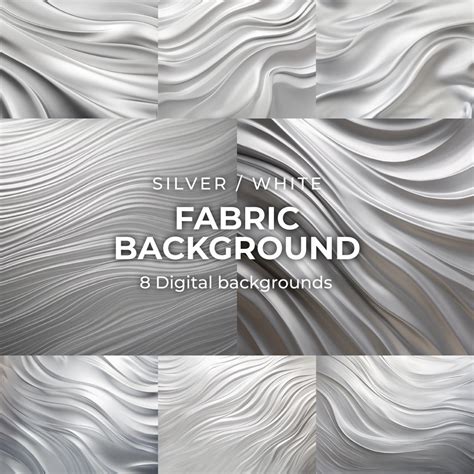 Silver Fabric Texture Background Silk Or Satin Wallpaper White Fabric Background Generativeai
