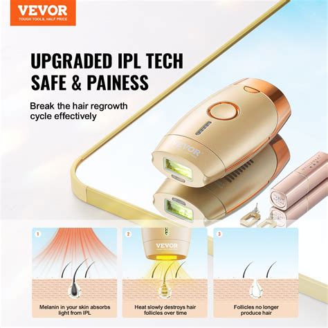 Vevor Ipl Hair Removal Permanent Hair Removal For Women And Men Auto