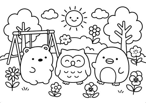 Free Printable Kawaii Coloring Pages King Printables