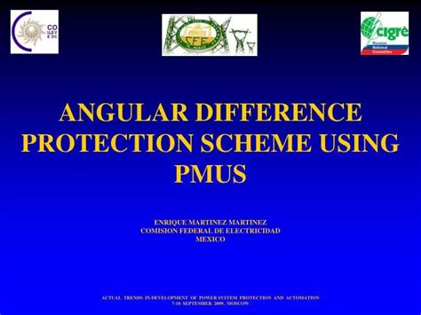 Ppt Angular Difference Protection Scheme Using Pmus Powerpoint Presentation Id5589495