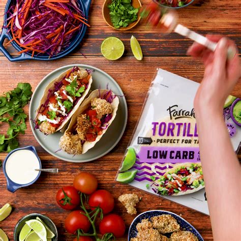 New From Farrahs Low Carb Tortillas Bring The Crunch With These Crumbed Cauliflower Tacos