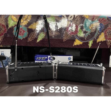 Jual Speaker Bluetooth Solar Charge Ns 280s Wireless Portable Ada Radio Dan Ada Tali Shopee