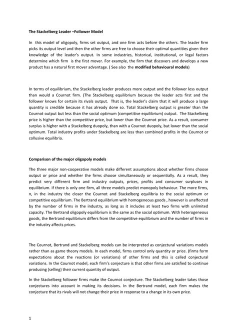 The Stackelberg Leader Follower Model Docslib