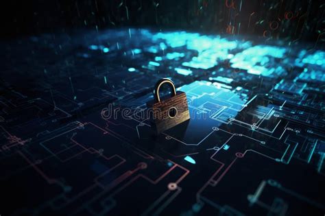 Cybersecurity And Data Protection Abstract Technology Backgrounds Ai