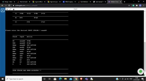Github Balwant9654ll 1 Parsing Table