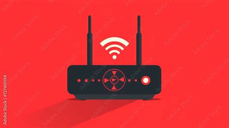 Forbidden Router Icon Warning Caution Attention Restriction Label Router Icon Router