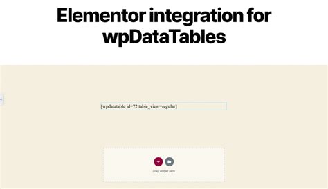 Elementor Integration Wpdatatables Tables And Charts Wordpress Plugin