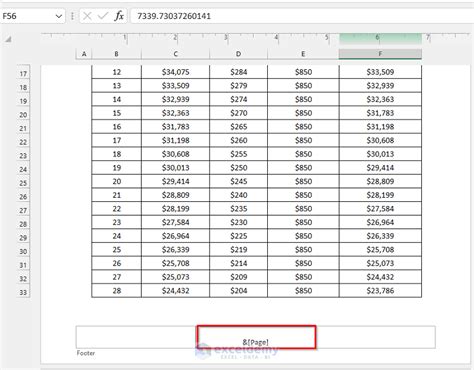 how to show page number in excel background 2 ways