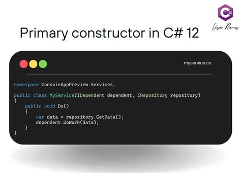 César Ramos López On Linkedin Primaryconstructors Csharp12 Dotnet8