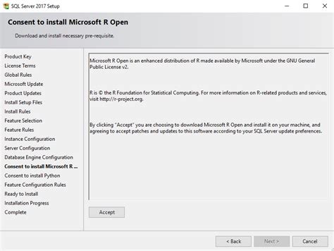 machine learning services configuring r services in sql server