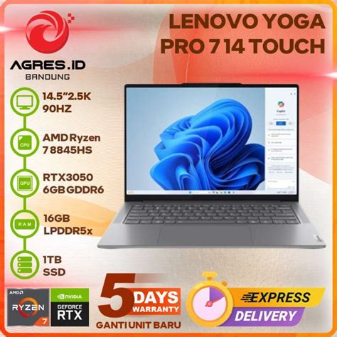 Jual Lenovo Yoga Pro Touch Ryzen Hs Rtx Gb Tb K Di Seller Agres Id