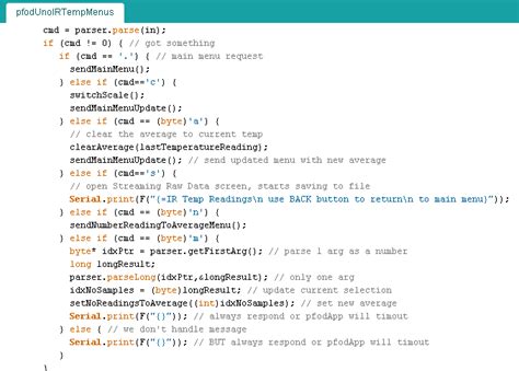 android pfodapp controlled datalogging arduino irtemp meter trybotics