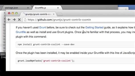 09 Grunt Contrib Cssminを使おう Grunt入門 プログラミングならドットインストール