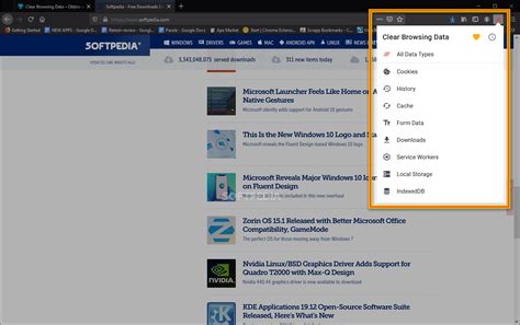 Clear Browsing Data For Firefox Download Free Windows 500 Softpedia