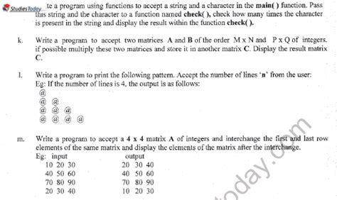 Cbse Class 11 Computer Science Question Paper Set U Solved
