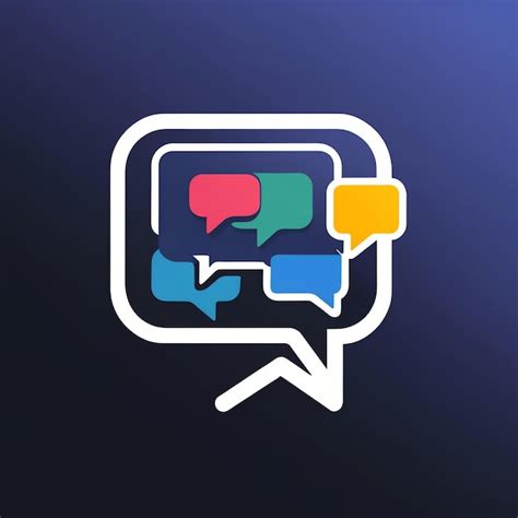 Modern Chat Icons For User Interface Design Premium Ai Generated Image
