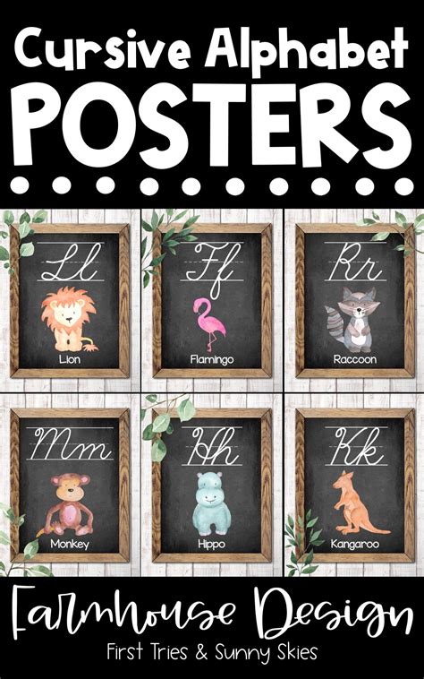 Cursive Alphabet Poster Printable AlphabetWorksheetsFree Com
