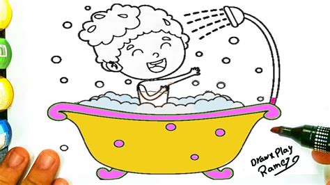 رسم الولد النظيف رسم عن النظافة كيف نتعلم نرسم للاطفال Youtube