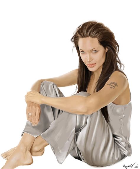 Angelina Jolie Portrait By Megamix On Deviantart
