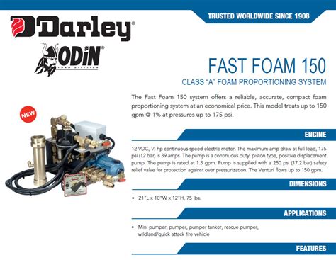 Darley Fast Foam 150 Darley