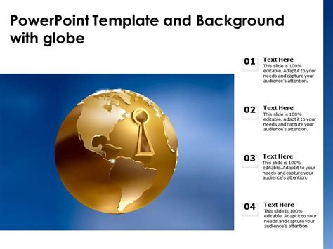Powerpoint Template And Background With Globe Presentation Graphics Presentation Powerpoint