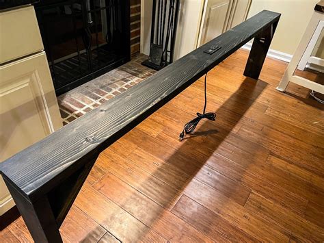 Powered Console Table Behind The Sofa Furniture Table With Etsy