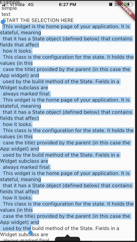 Long Selectabletext Is Not Actually Selectable In Listview · Issue 110788 · Flutterflutter