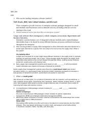 MIS 200 Docx MIS 200 HW 1 Who Are The Leading Enterprise Software Vendors SAP Oracle IBM