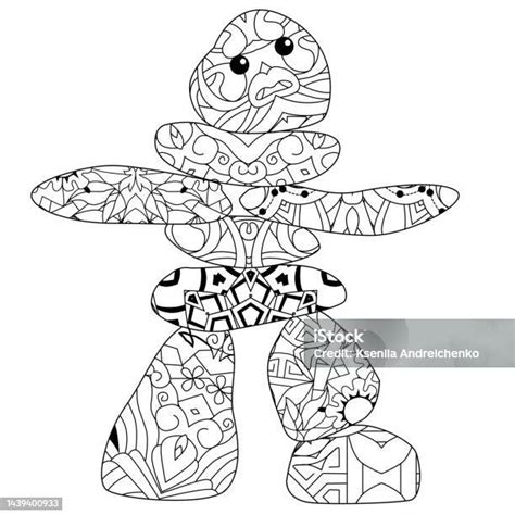 Vector Illustration Déquilibre En Pierres Décoratives Pour Coloriages
