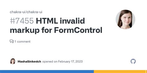Html Invalid Markup For Formcontrol · Issue 7455 · Chakra Uichakra Ui
