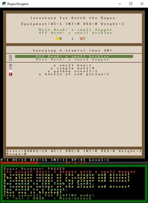github kwoolter roguelike this game is a rogue like game that uses