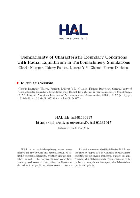 Pdf Compatibility Of Characteristic Boundary Conditions With Radial