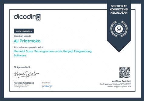 Im Happy To Share That Ive Obtained A New Certification Memulai Dasar Aji Priatmoko