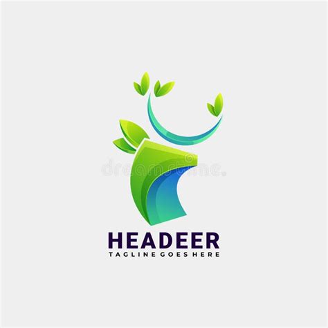 Headeer Logo Design Concept Colorfull Stock Vector Illustration Of