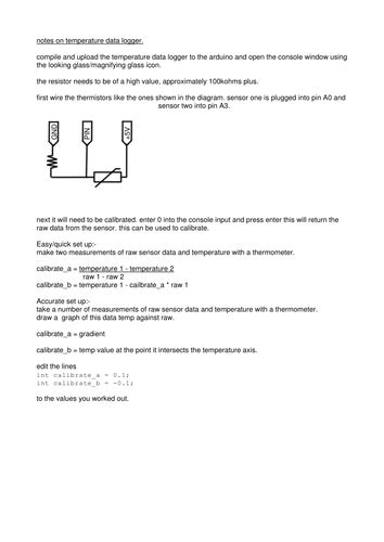 Thermal Radiation Arduino Data Logger Lesson Teaching Resources