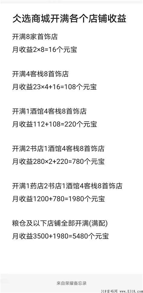 仌选商城荣耀值怎么获取？元宝是怎么交易？ 首码项目 旺运首码项目网