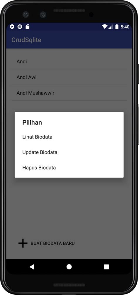 Github Amushawwirsqlite Android Java
