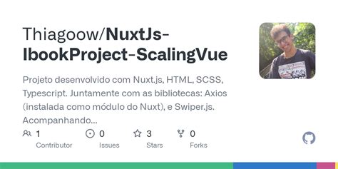 Github Thiagoownuxtjs Ibookproject Scalingvue Projeto Desenvolvido Com Nuxtjs Html Scss