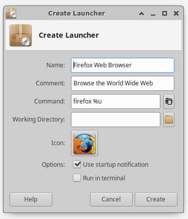 Xfce Exo 4 14 Desktop Item Edit Xfce Docs