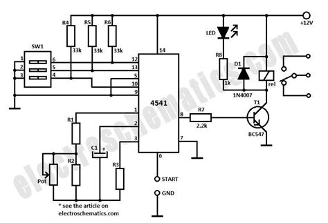 Cd4541 Timer Circuit Diagram Cd4541 Timer Circuit Diagram