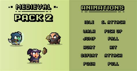 Pixel Art Pack 2 2d Characters Unity Asset Store