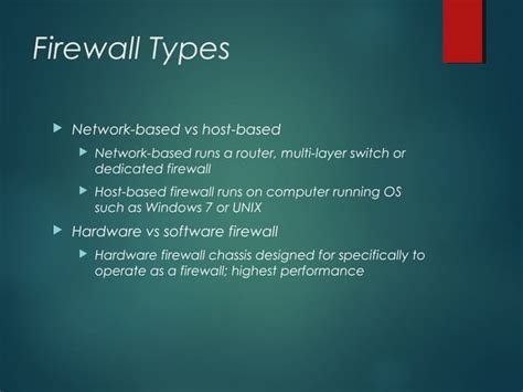 Windows 7 Firewall And Its Configuration Ppt
