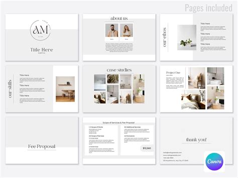 Portfolio And Fee Proposal Template For Interior Designers Project And Fee Proposal Quote